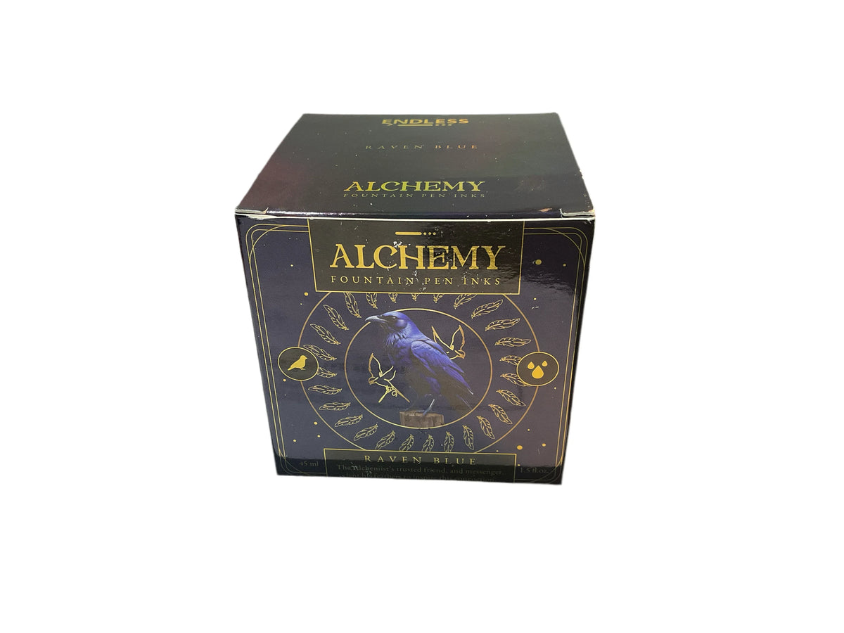 Endless Alchemy Raven Blue, Blue/Black with Copper Sheen Fountain Pen ...