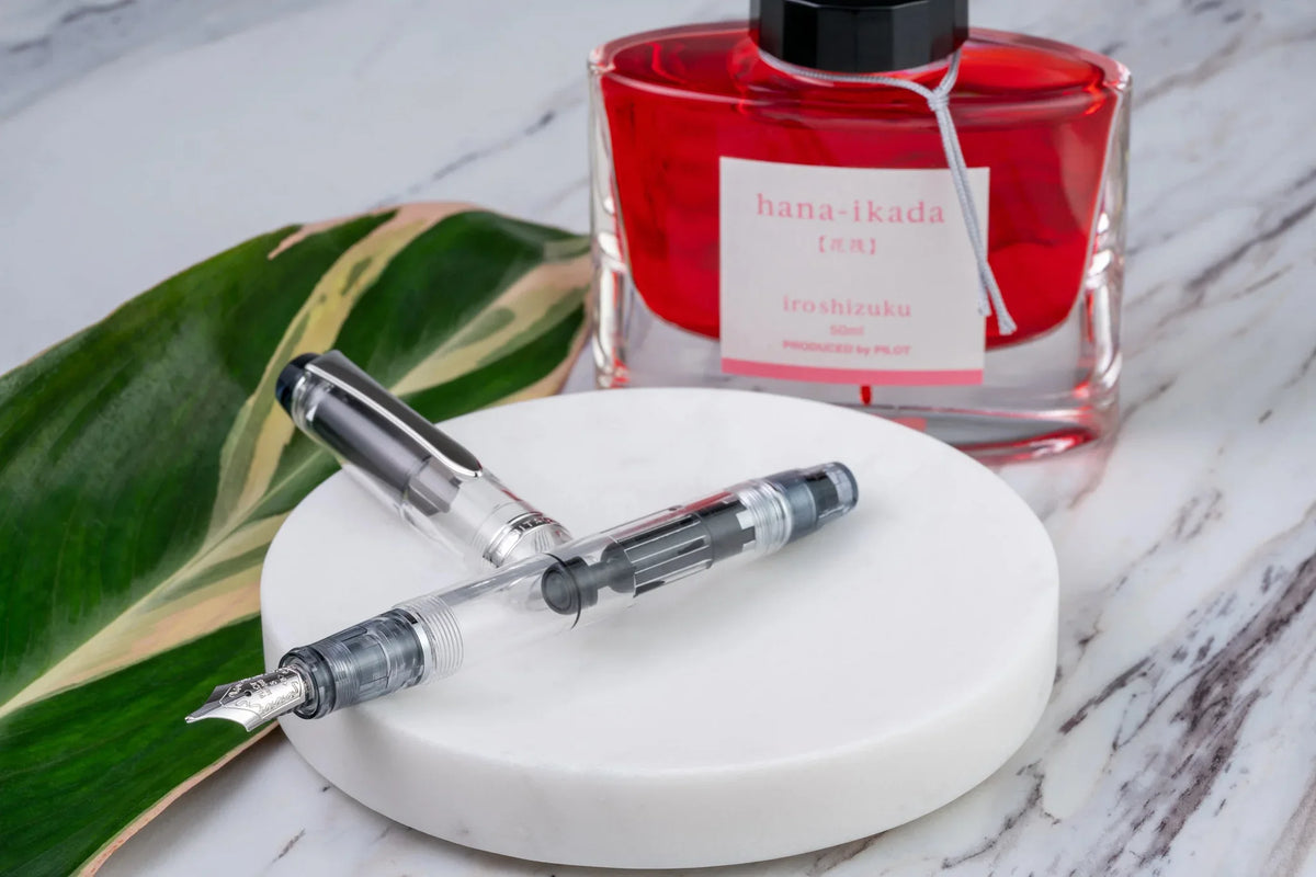Pilot Heritage 92 Clear | Piston Filler 14K Gold Nib – Florida Fountain Pen